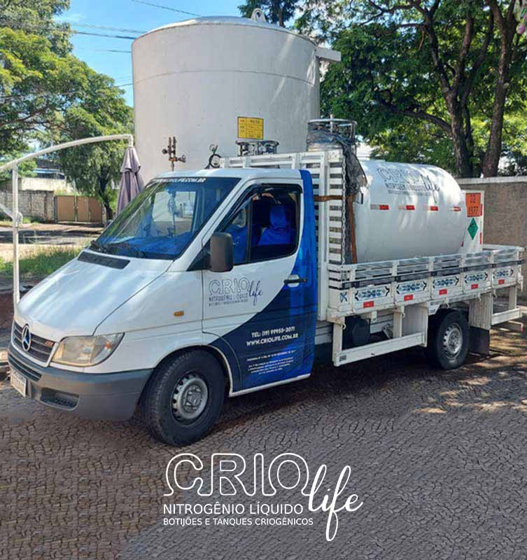 Crio Life - Abastecimento de Nitrogênio Líquido em Paulínia, SP.